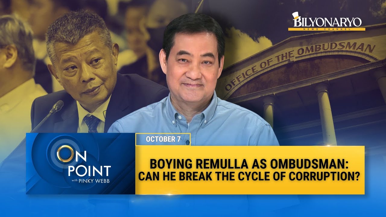 On Point: Boying Remulla Named New Ombudsman - YouTube