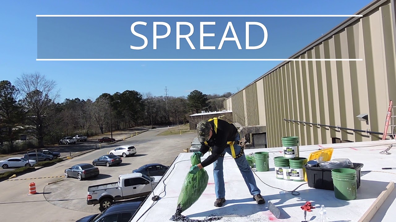 Fluid Applied Roofing | GreenSlope with FiberSeal Base application ...