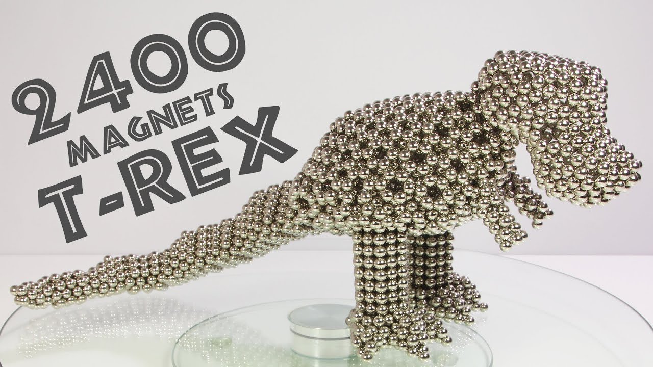 T-Rex with 2439 Zen Magnets! - YouTube