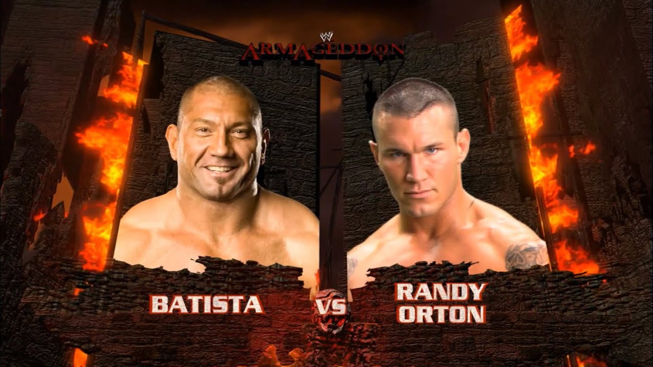 Story of Batista vs. Randy Orton | Armageddon 2008 - YouTube