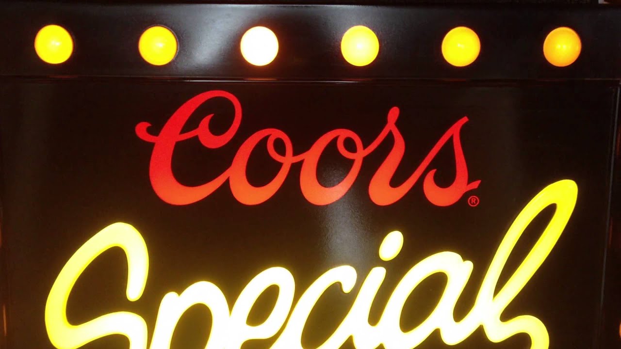 Coors Special Light up sign - YouTube