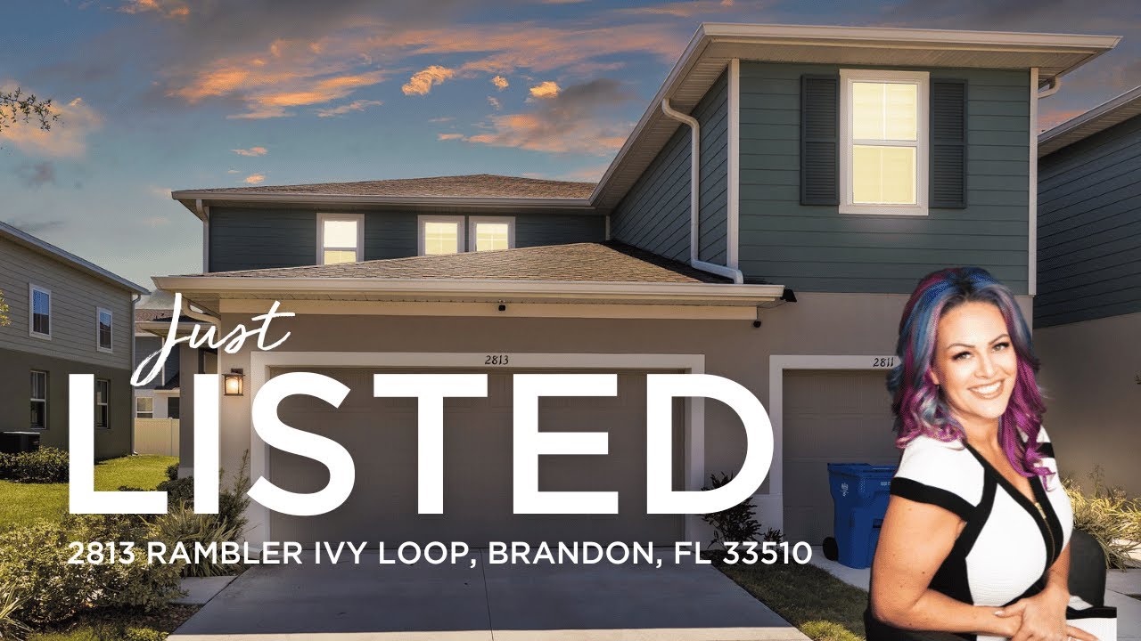 Just Listed! 2813 Rambler Ivy Loop, Brandon, FL 33510 - YouTube