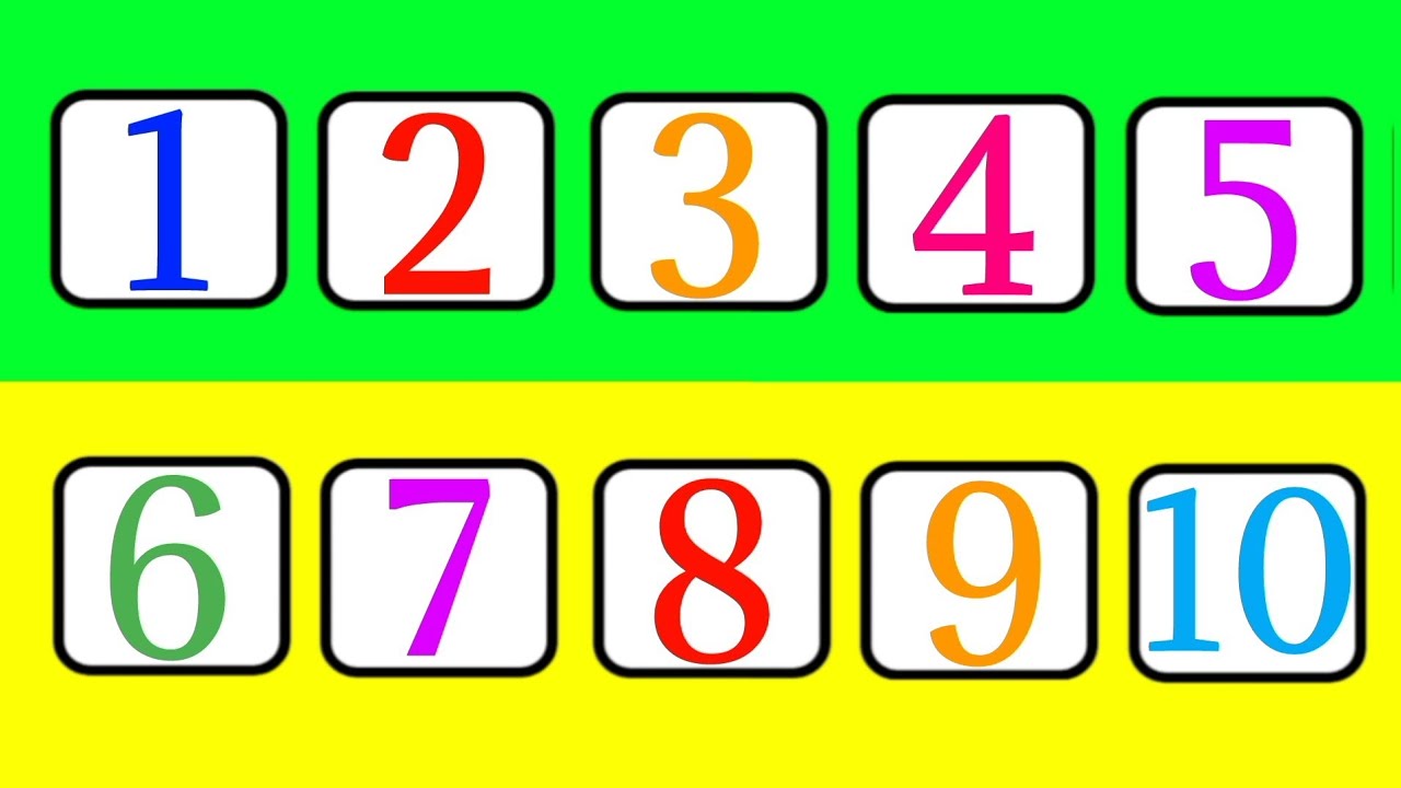 Counting Numbers 1 to 10 for preschoolers | one two three | 1 से 10 तक ...