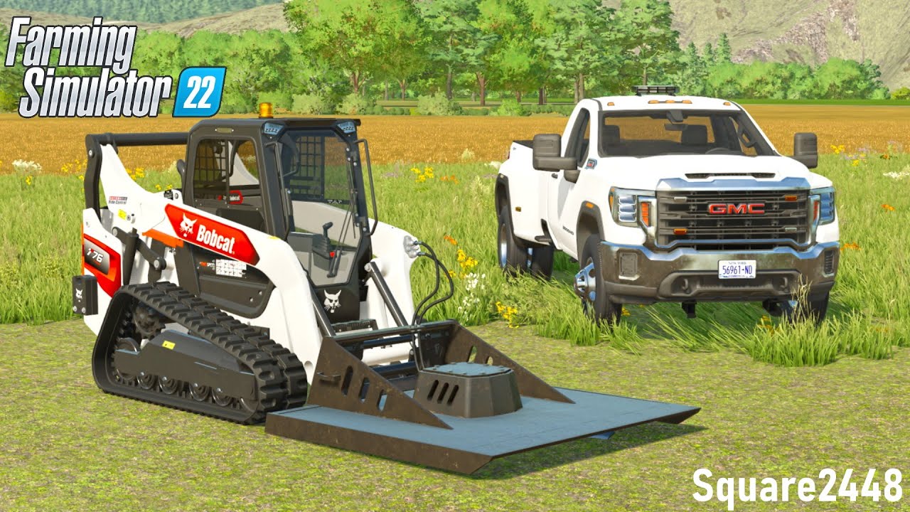 Brush Mowing OVERGROWN Property! | FS22 Landscaping - YouTube