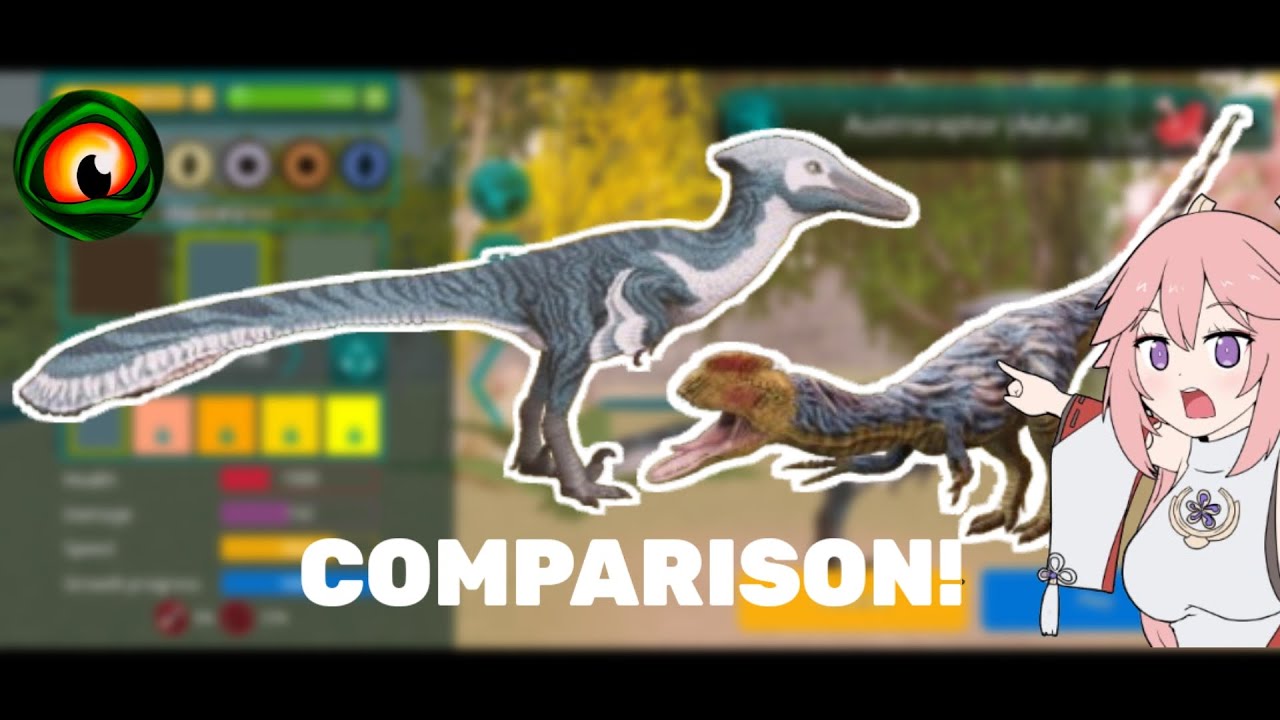 🌟AUSTRORAPTOR AND PROCERATOSAURUS COMPARISON! | THE CURSED ISLE - YouTube