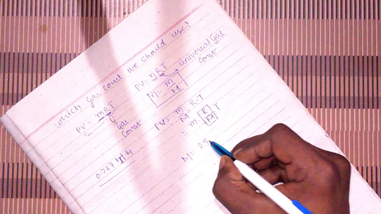 UNIVERSAL GAS CONSTANT VS GAS CONSTANT - YouTube