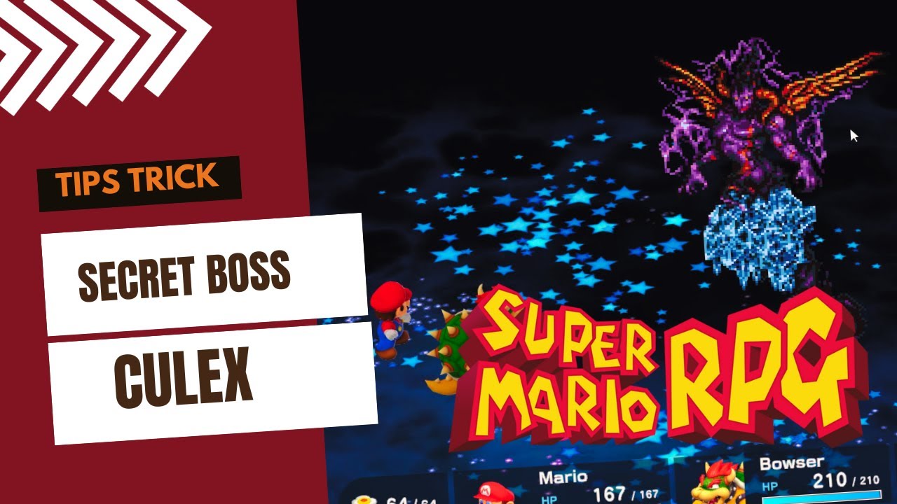 SECRET BOSS LOCATION CULEX SUPER MARIO RPG GAMEPLAY BY GIMSAJO NINTENDO ...
