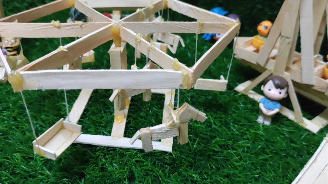 DIY Miniature Carousel | Merry-go-round ride - YouTube