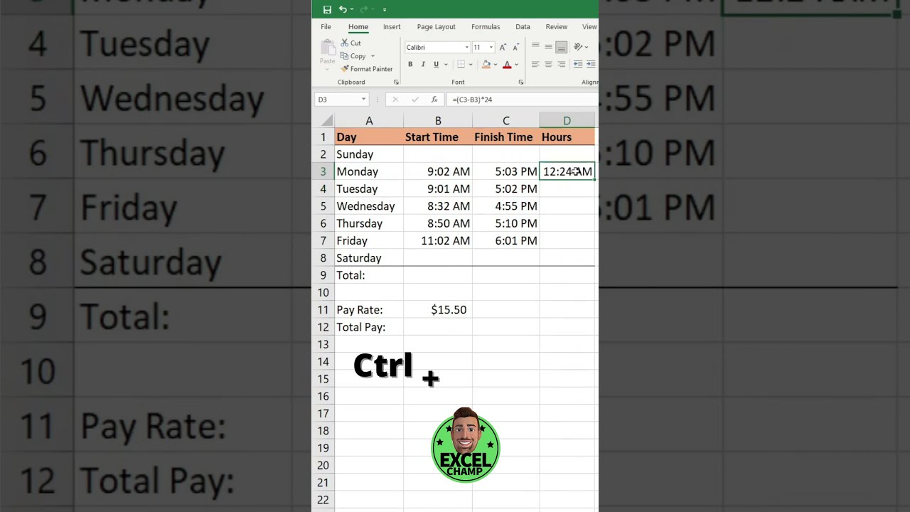 Calculate Time Difference Sum Of Time In Excel Shorts YouTube Calculate Time Difference Sum Of Time In Excel Shorts YouTube