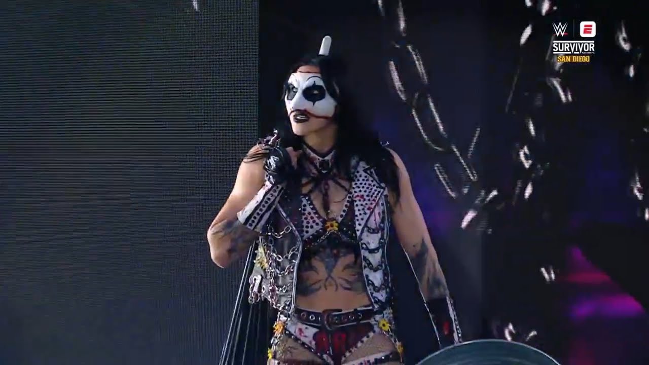 Rhea Ripley MASK ENTRANCE on WWE Survivor Series 2025 Highlights Today ...