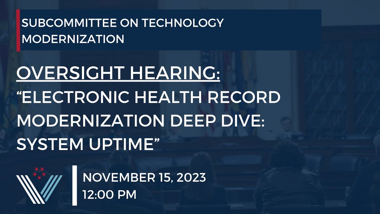 “Electronic Health Record Modernization Deep Dive: System Uptime” - YouTube