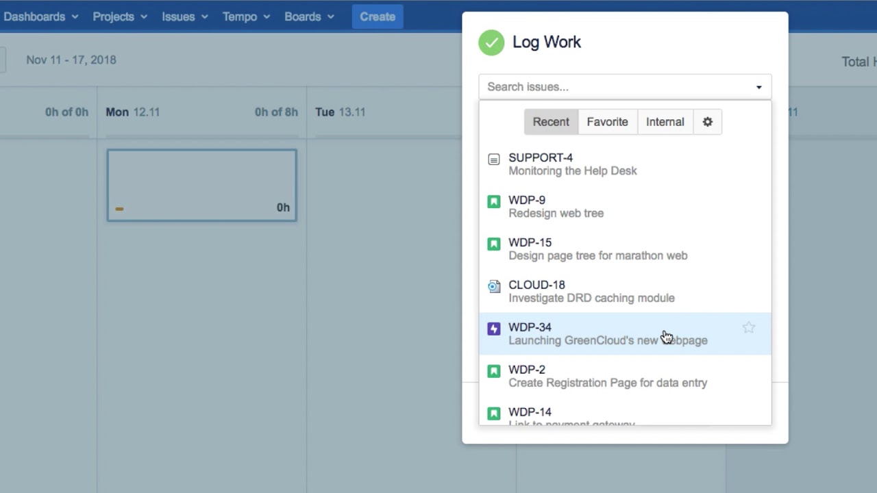How to Log Work with My Work Calendar - YouTube