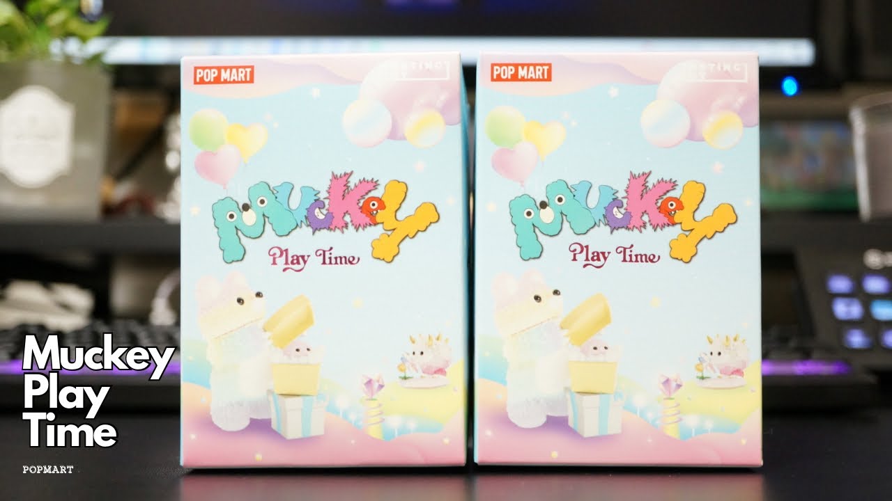 【POPMART】Muckey Play Time 開封動画 集めだすと止まらない #muckey #POPMART - YouTube
