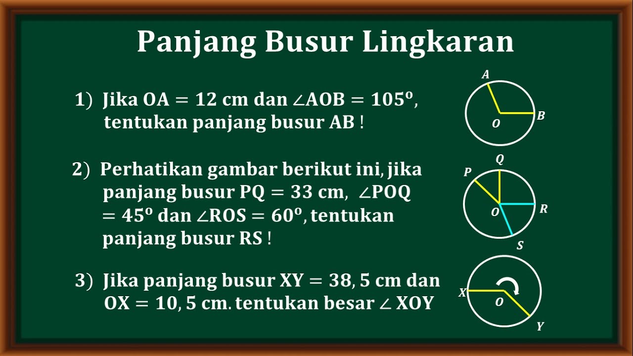 Panjang Busur Lingkaran - YouTube