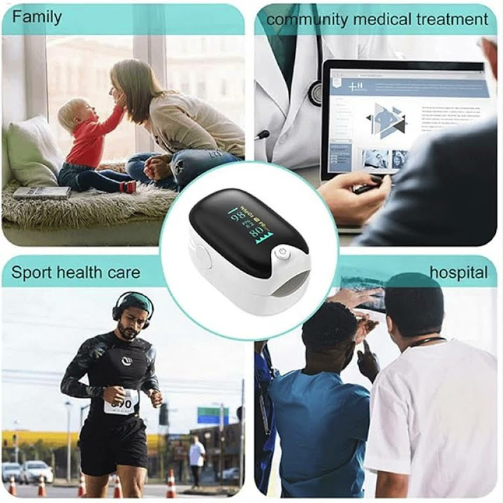 Pulse Oximeter Monitor: Check Pulse Rate (PR), Perfusion Index (PI), Oxygen Saturation (SPO2 ...