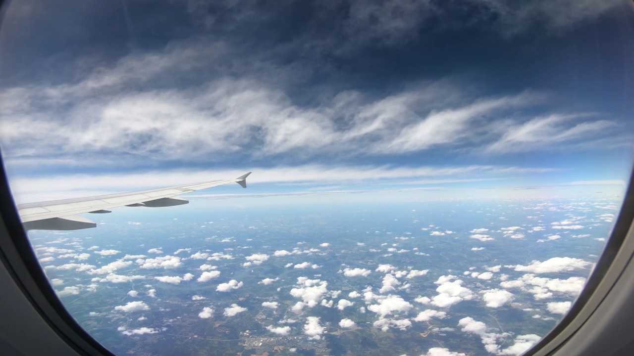 4K Full flight from Charlotte to San Francisco, PART2 - YouTube