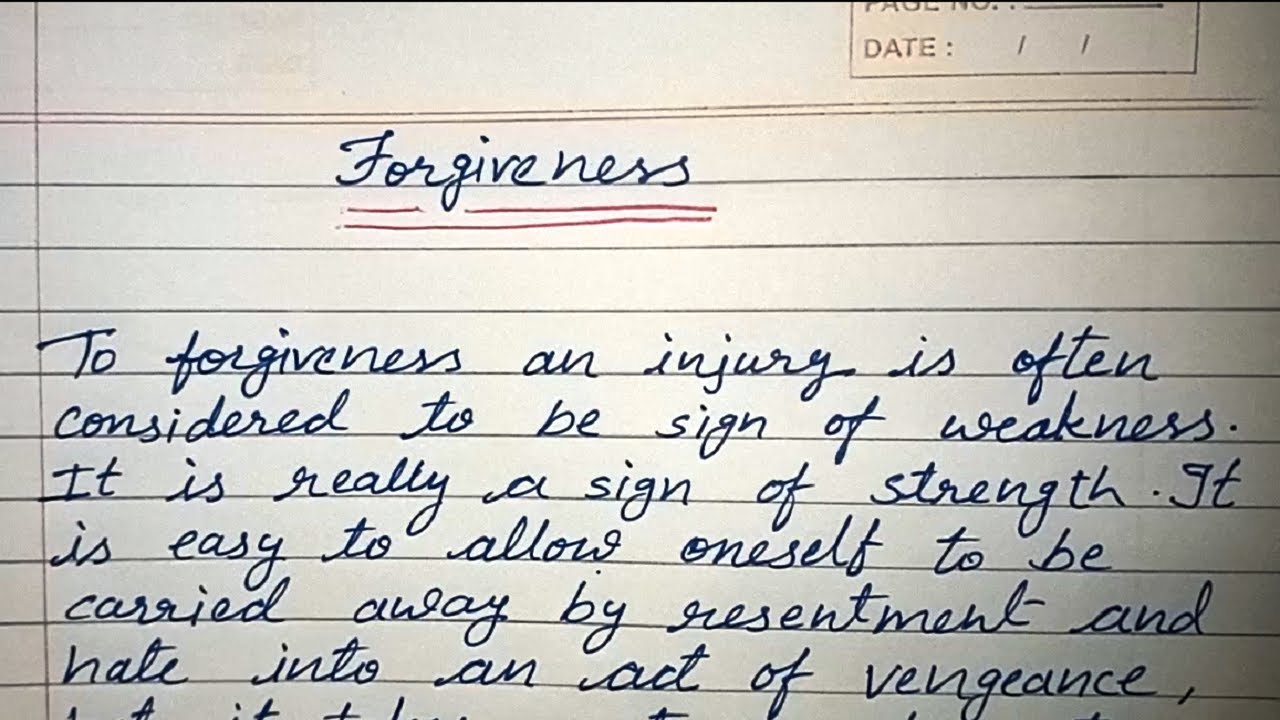 Essay on Forgiveness in English | Paragraph on Forgiveness || Smart ...