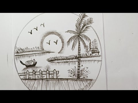 Prakritik drishya drawing - YouTube