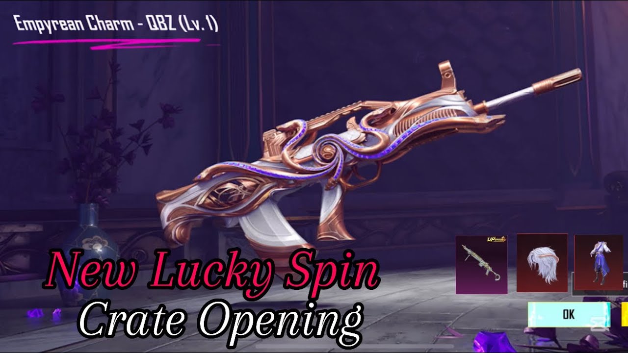 New Empyrean Blessing Lucky Spin Crate Opening | Empyrean Charm QBZ | Drakreign MK14 | 9000 UC ...