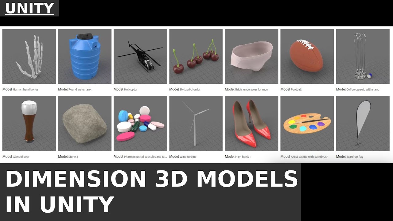 UNITY - How to use Adobe Stock 3D models in Unity (thousands available ...
