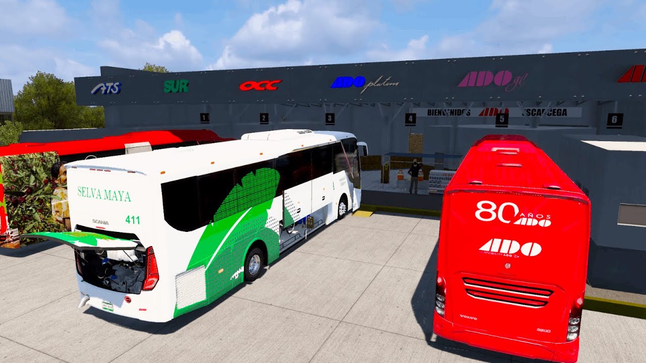 Autobús SELVA MAYA AYCO Nervi 3.4 de Campeche a Quintana Roo Mapa SVTU ...