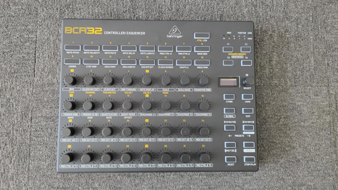Behringer BCR-32 Sequencer/Controller Update - YouTube