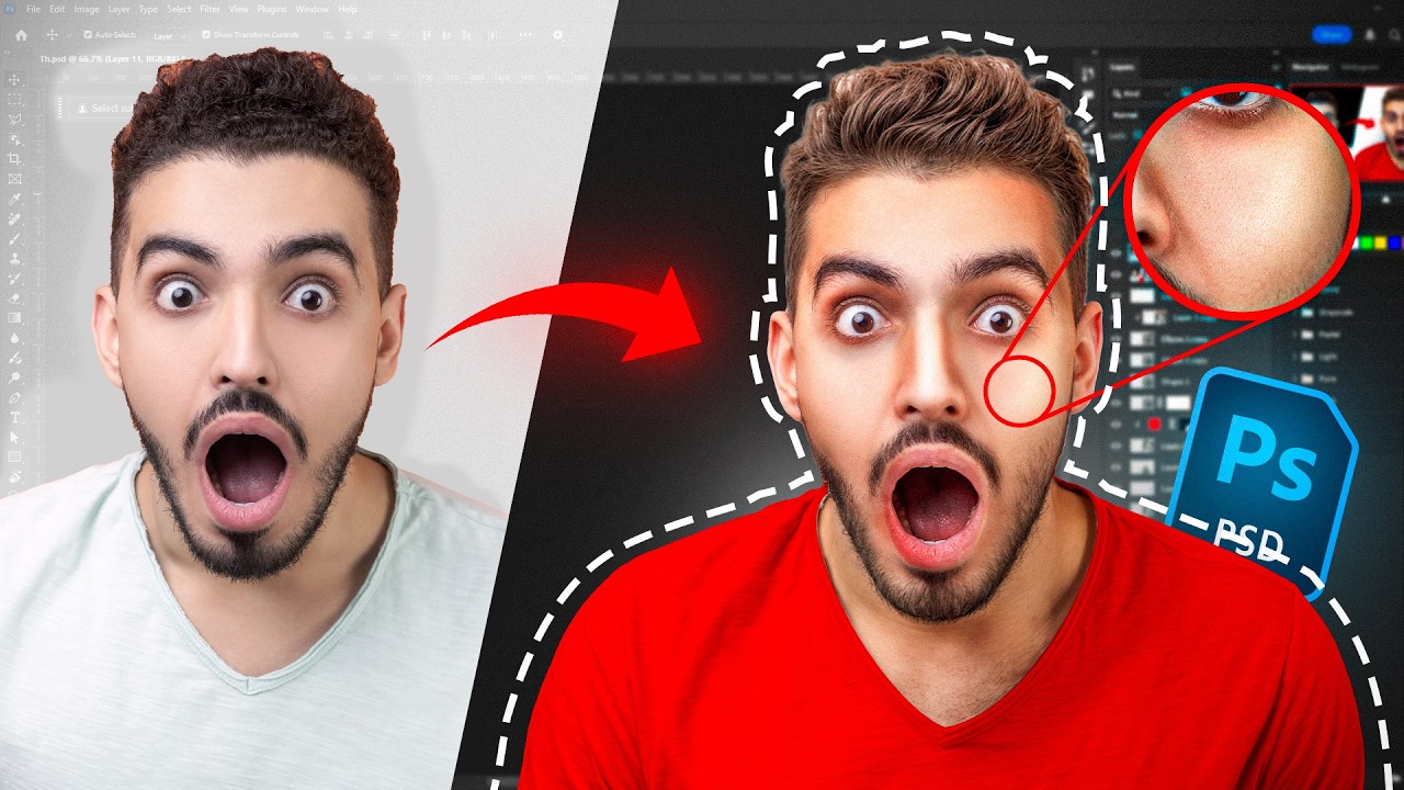 How to Retouch Face IRL Thumbnails Like @MrBeast & @rug | ( Photoshop ...