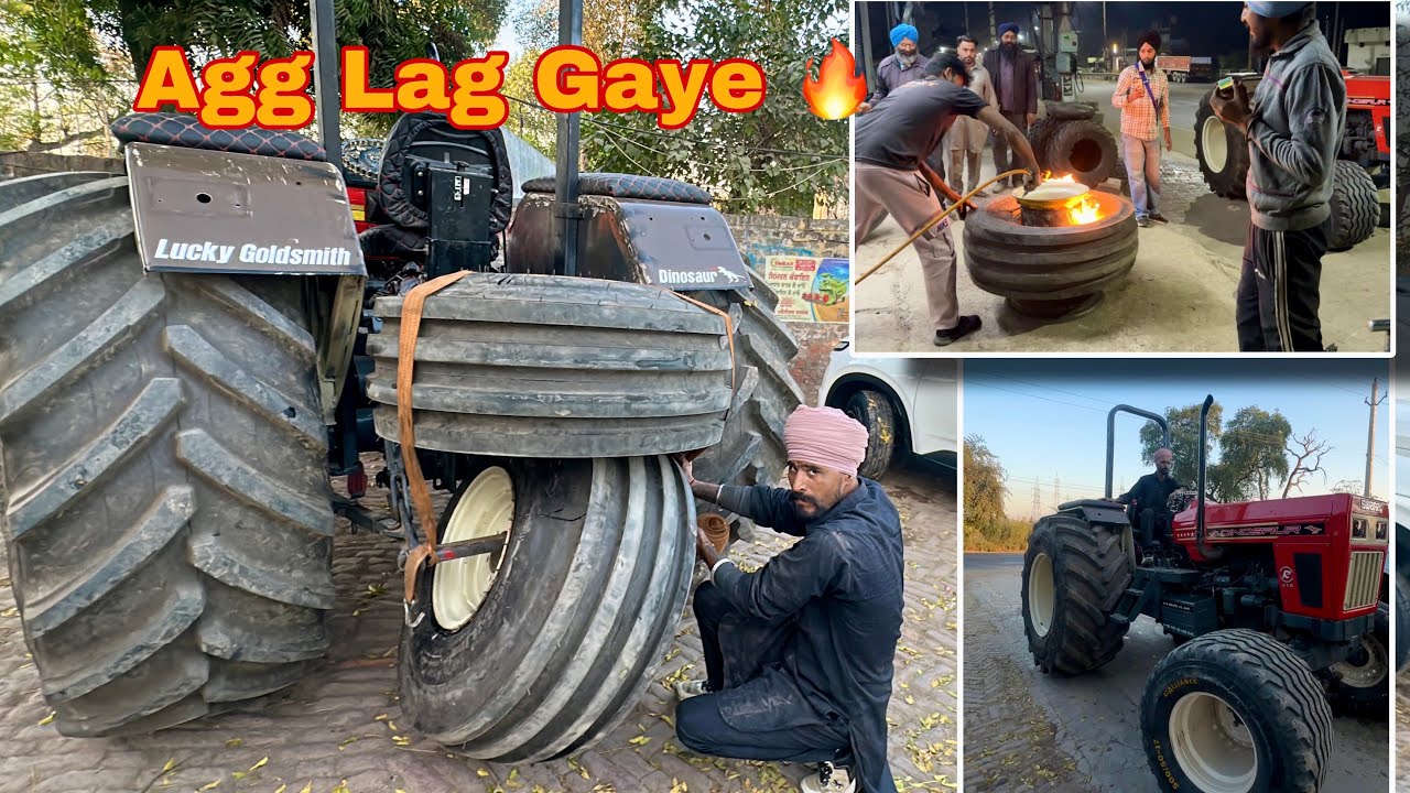 Karta Chacha Ne Km Ohi 😡😱| Pure Din Wich Nai Hoi Tyre Fit 😂| Dinosaur 🦖 ...