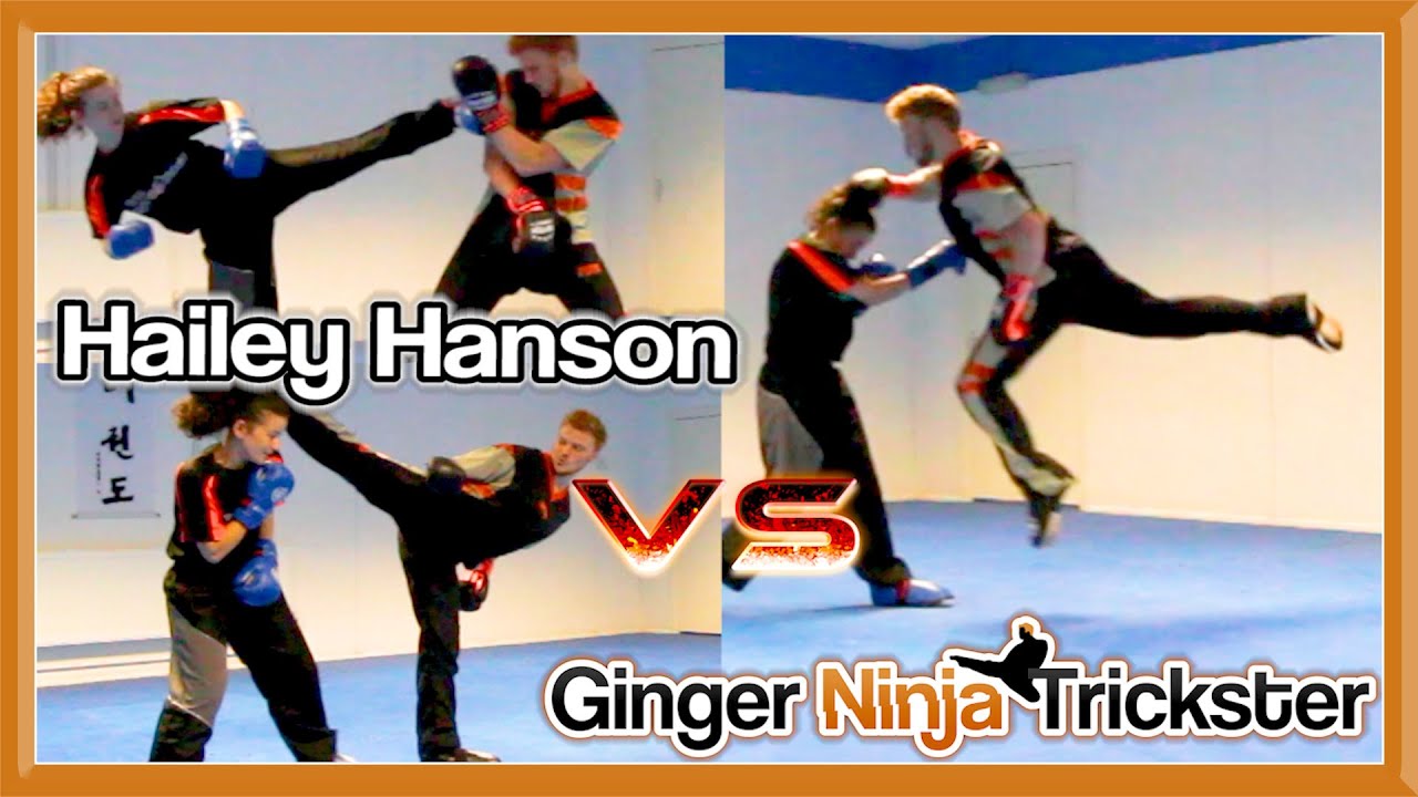 Hailey Hanson vs GNT | Kickboxing Sparring Session - YouTube
