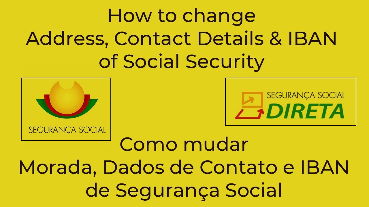 How to change Address, Contact Details & IBAN in Social Security [Step ...