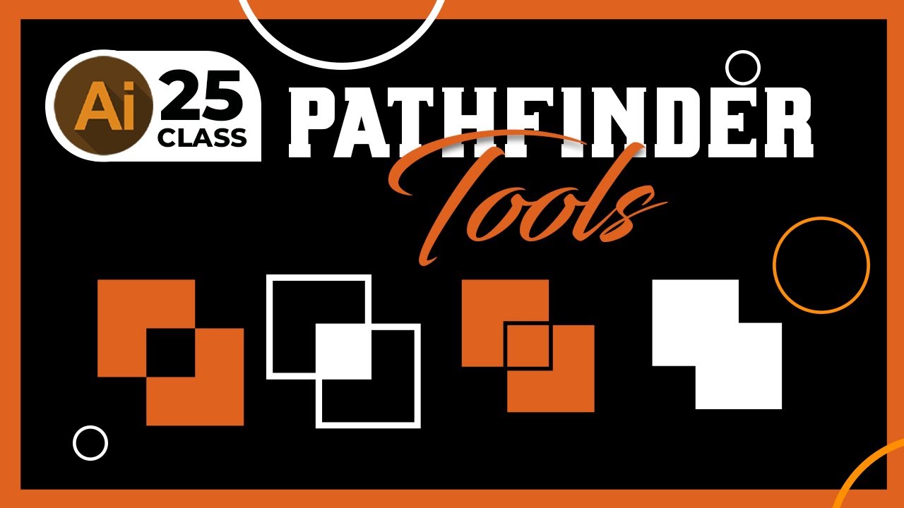Adobe Illustrator Beginner Training || The Pathfinder Tool Make Icons ...