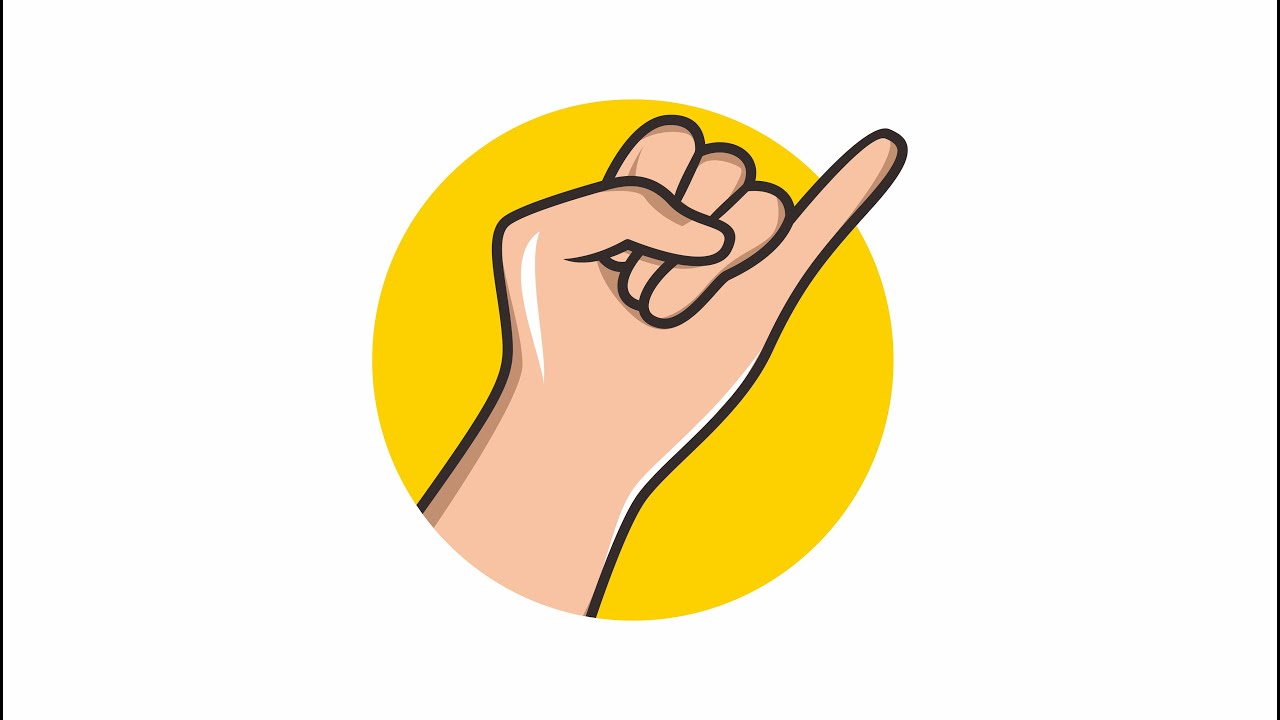 drawing simple cartoon using corel draw x7 | pinky finger - YouTube