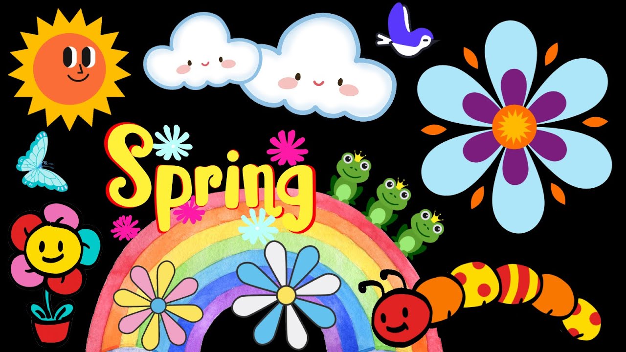 Dancing Spring Flowers Baby Sensory Video, With Fun Upbeat Music, High ...