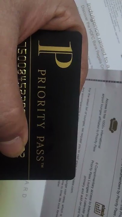 Hdfc credit card review with priority pass #gymlife #subscribe - YouTube