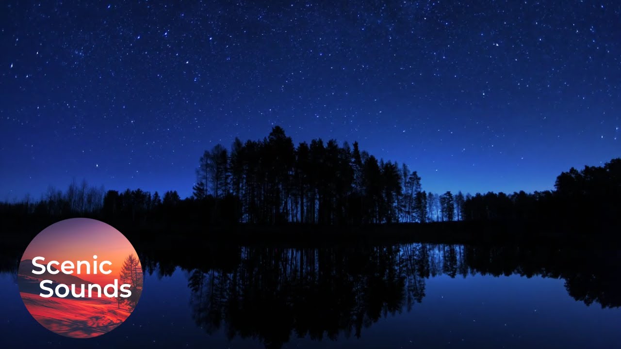 RELAXING CRICKET SOUNDS Calming nature sounds under the night sky for ...