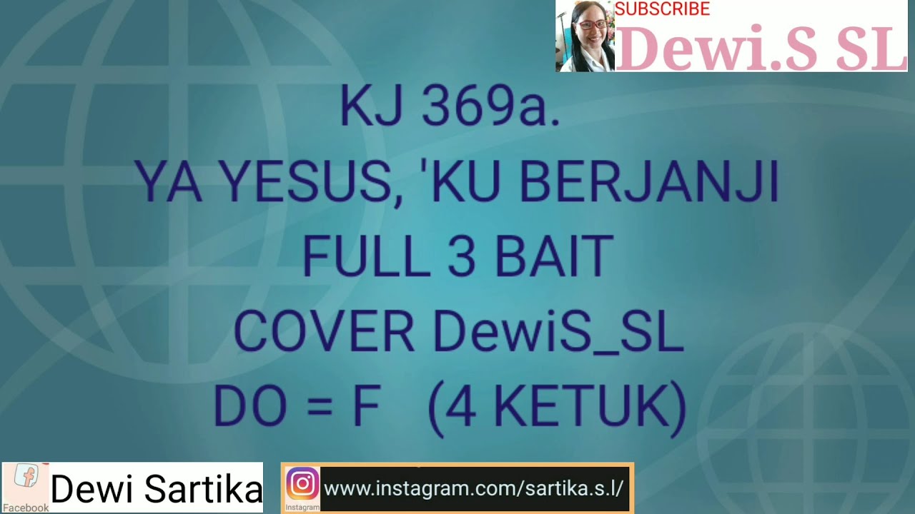 kj 369 a. Ya Yesus Ku Berjanji Cover DewiS_SL - YouTube