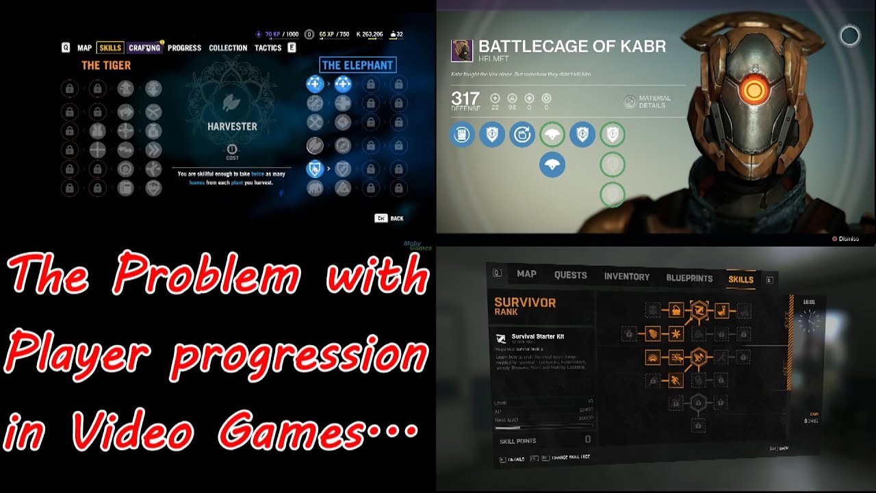 The Problem with Player progression in Video Games... - YouTube