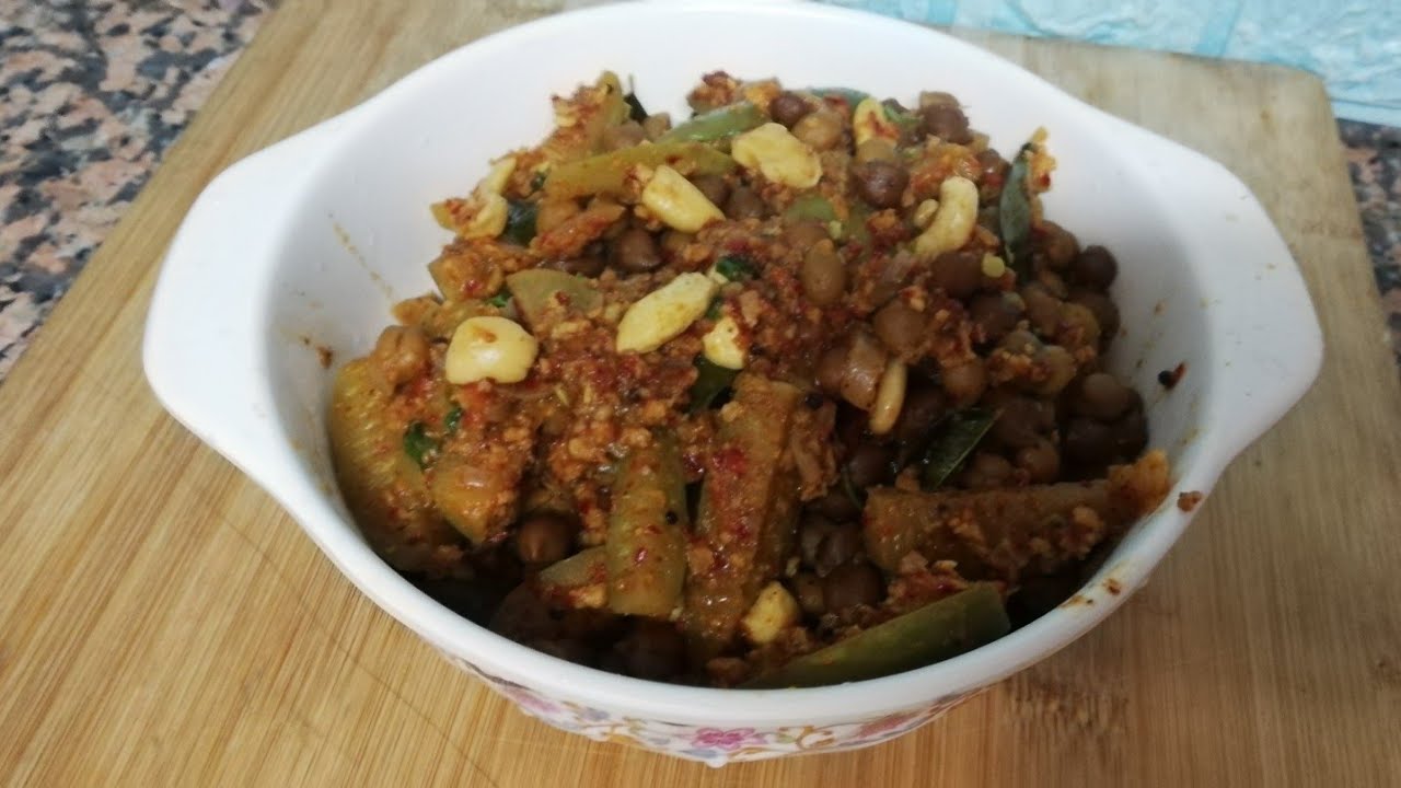 Tindora chickpea cashewnut palya|| Manglore style kadle palya - YouTube