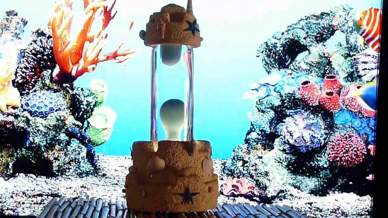 playa lava lamp beach sand and sea - YouTube