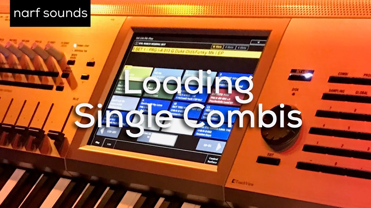 Korg Kronos Tutorial: Loading Single Combis (and Linked Programs) - YouTube