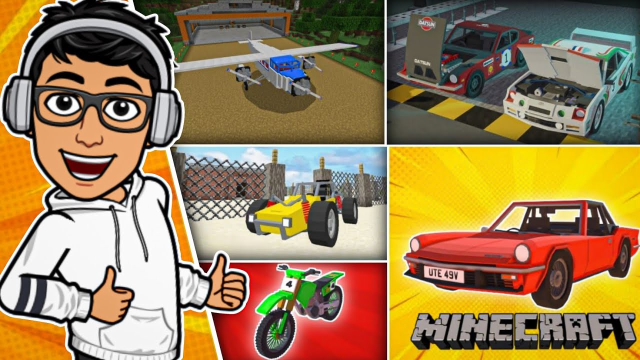 Top 5 Realistic Vehicle Mod For Minecraft Pocket Edition | Minecraft ...