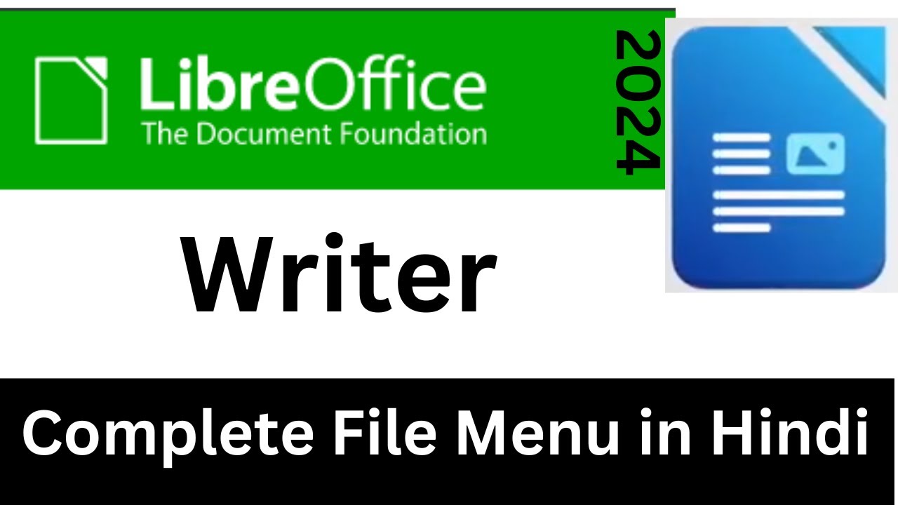 File Menu of Libre office Writer #libreofficewriter - YouTube