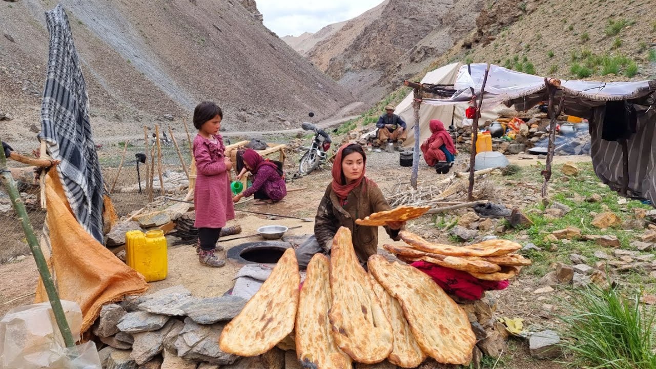 hard life of a paralyzed nomadic girl 😔 - lifestyle of IRAN nomads ...