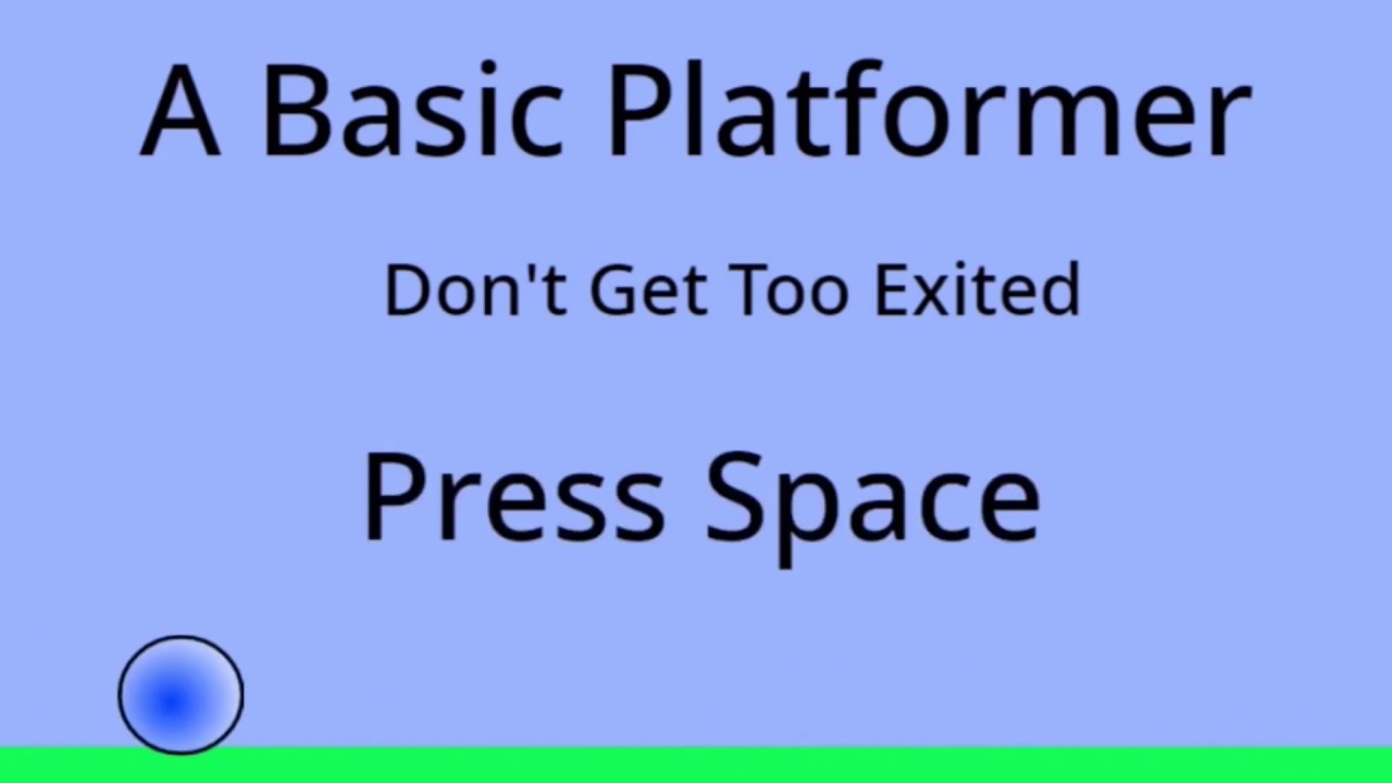 A BASIC PLATFORMER | Trailer - YouTube