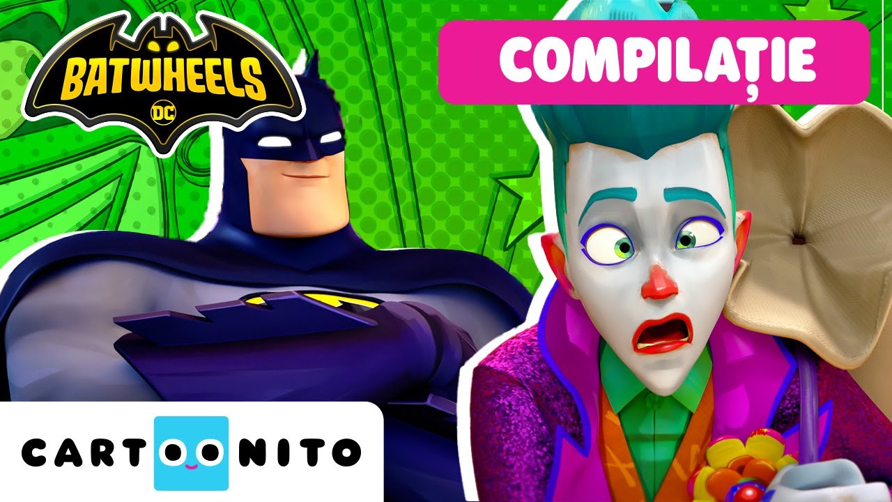 🦇 TOP 5 🦇 Batman vs. Joker | BatRoți | Desene animate pentru copii ...