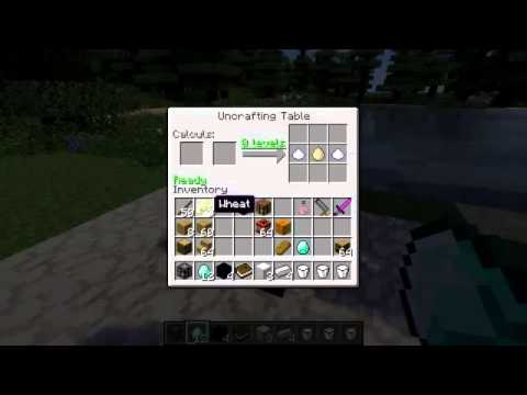 Minecraft - Uncrafting Table Mod - YouTube