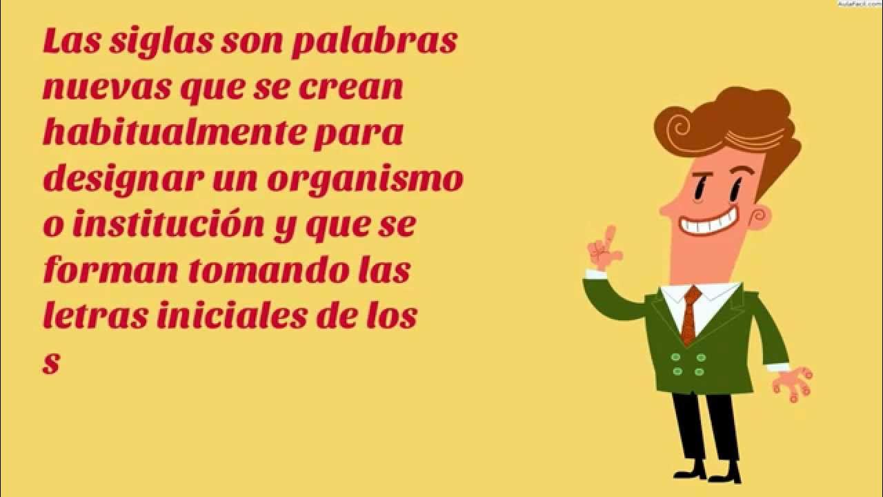 Las Siglas/Siglas y Abreviaturas/Lengua Sexto Primaria (11 años)/AulaFacil.com - YouTube