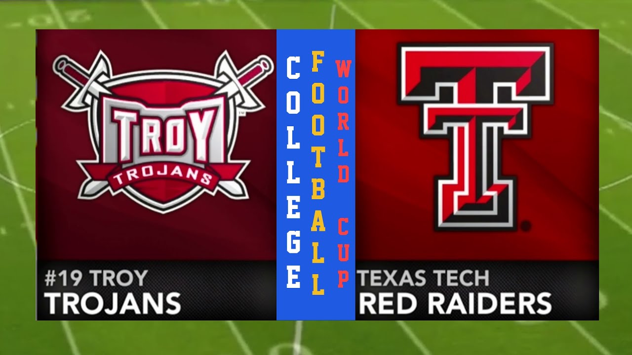 College Football World Cup Game 10 Troy versus Texas Tech - YouTube