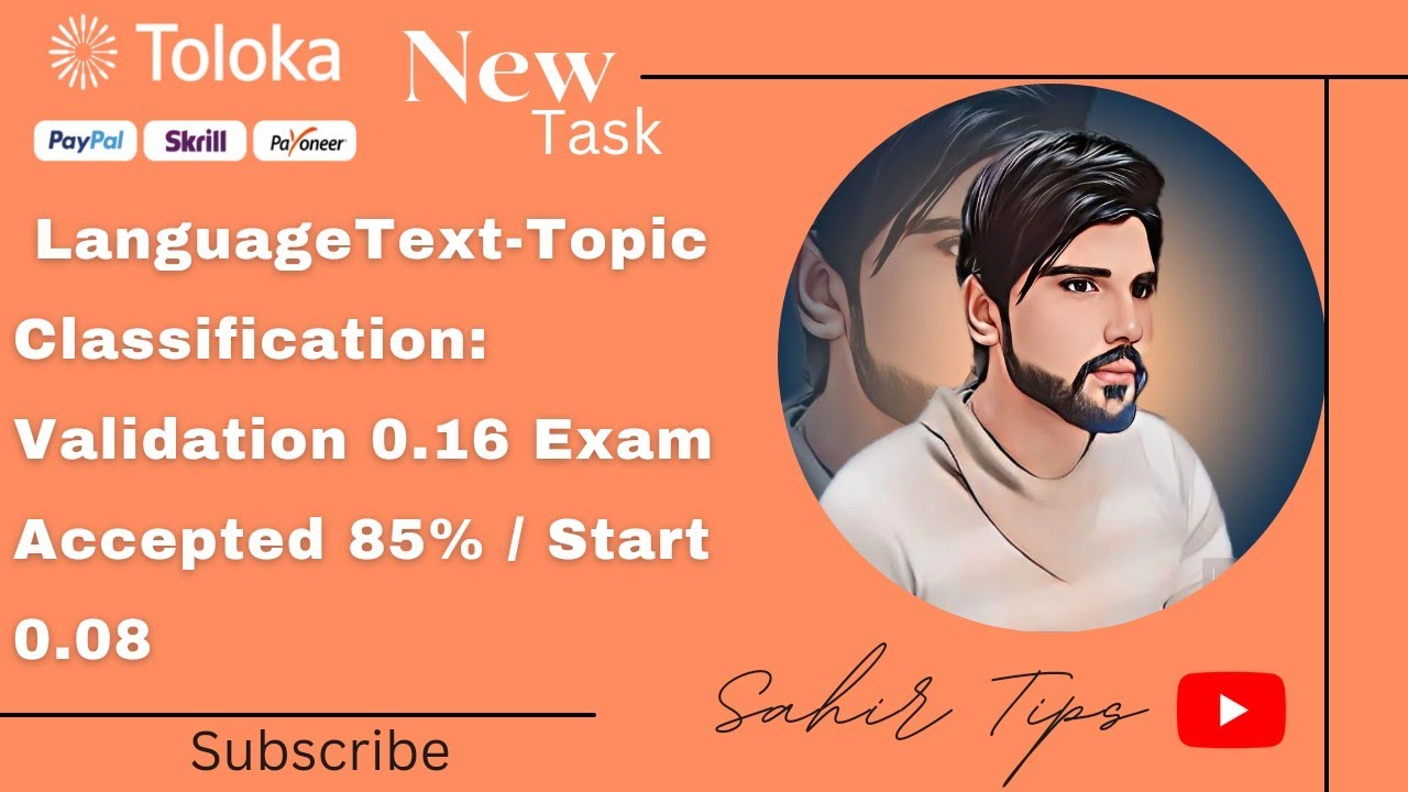 Text-Topic Classification: Validation 0.16 Exam Accepted 85% / Start 0. ...