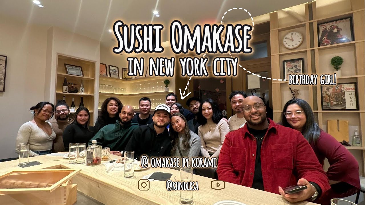 Sushi and Karaoke - Sushi Omakase in New York City (Omakase by Korami) - YouTube